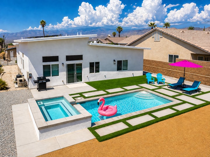 Gorgeous & Whimsical 3brd Home-pool-ev Charger - Desert Hot Springs, CA