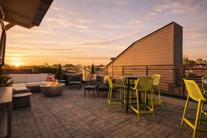 Epic Rooftop Fire Pit Tv Sleeps 8 - Nashville
