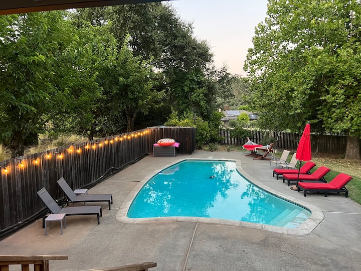New Hot Tub, Chefs Kitchen, Majestic Backyard - Scribe Winery, Sonoma