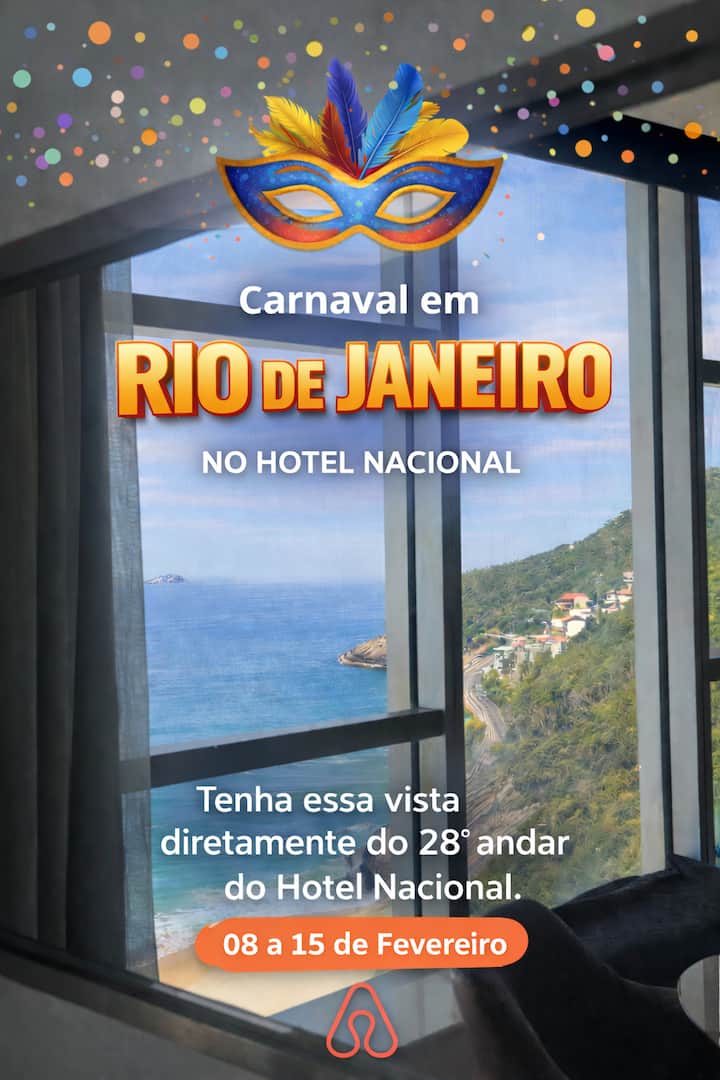 Quarto Luxo Hotel Nacional - Vista Mar - Rio de Janeiro
