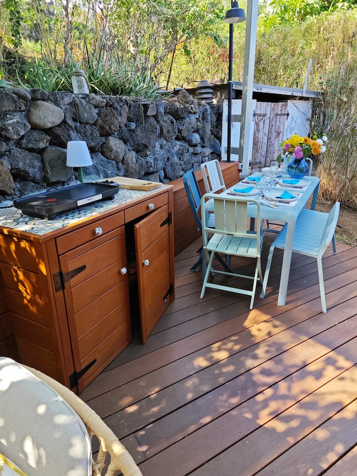 2 Pièces, Vue Mer, Rez De Jardin Et Terrasse - Saint-Gilles les Bains