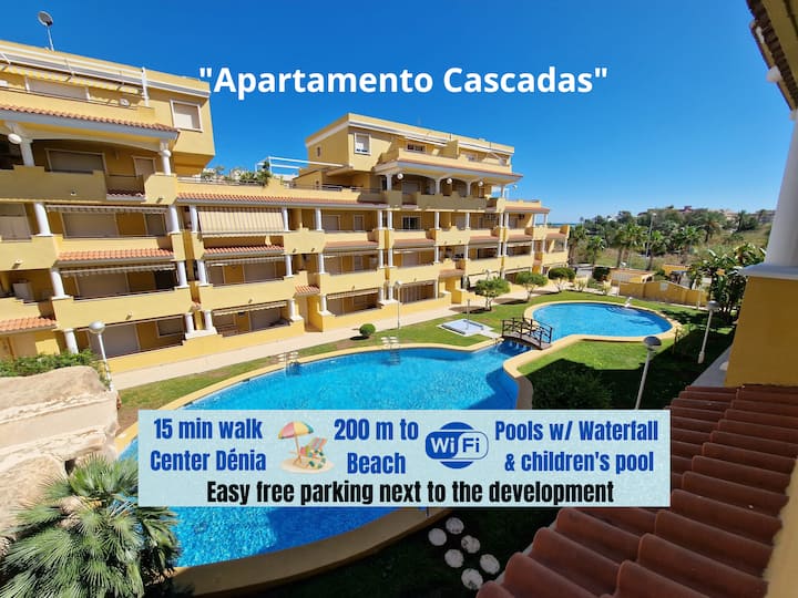 Apartm 200 M To Beach-15 Min Walk Center-4 Pools. - Denia