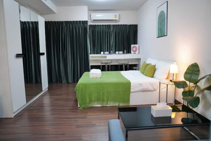 新中心区尚泰商圈对面/交通便利配套设施齐全的单间温馨舒适公寓 - Chiang Mai