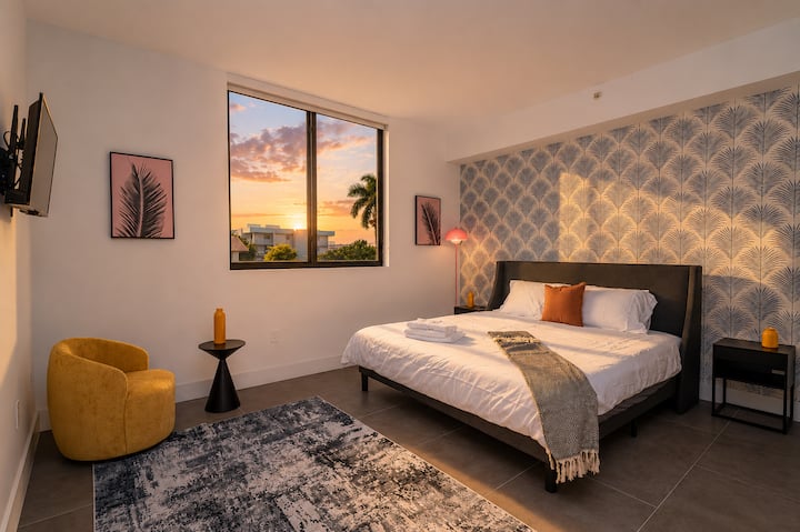 Lumineux 1&nbsp;Chambre Avec Netflix + Lit «&nbsp;King Size&nbsp;» Près De Brickell - Miami