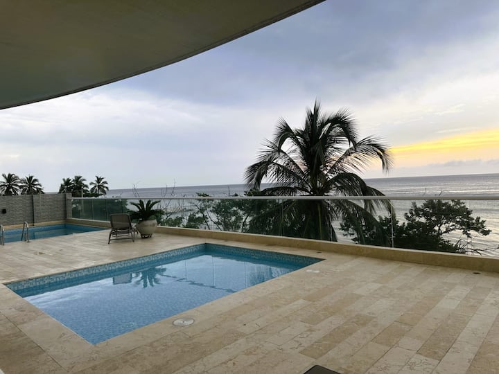 Hermoso Apto Con Vista Al Mar - 