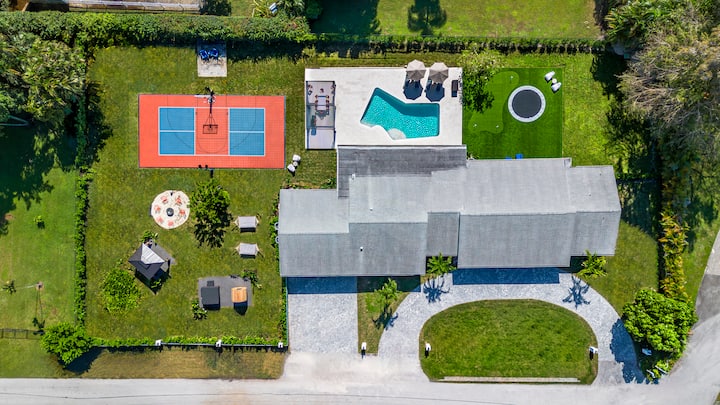 Villa Tation|8br|basket+pickle+hot Tub+trampoline - Sunrise, FL