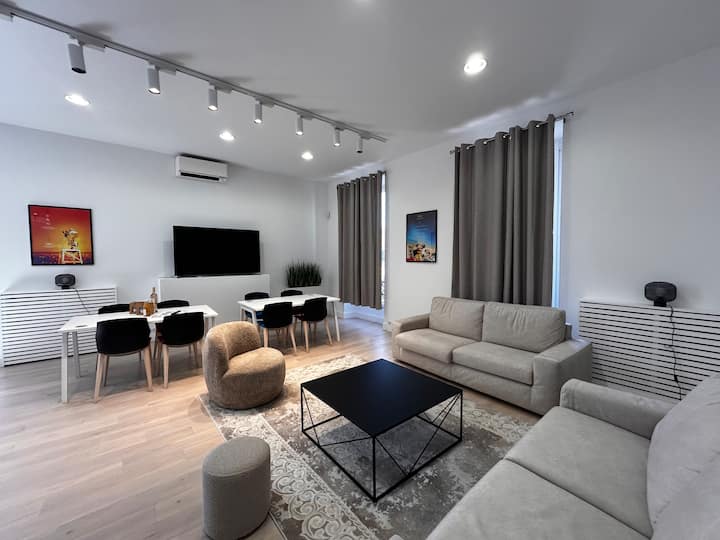 Spacieux 4 Pcs  3 Chambres, Clim, Espace Travail - Cannes