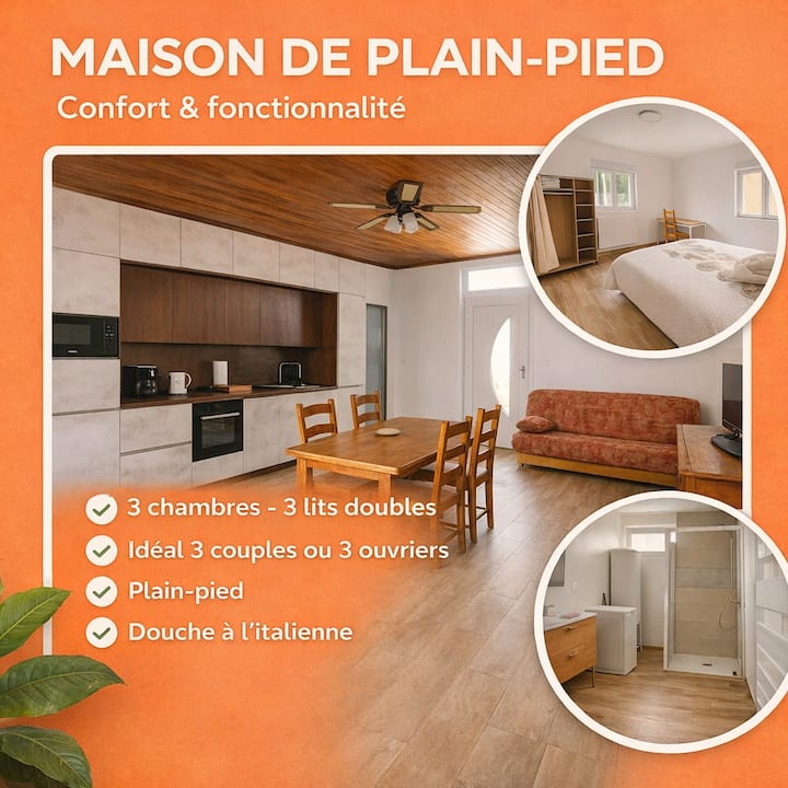 Maison De Plain-pied – Pro Ou Familiale - Le Creusot