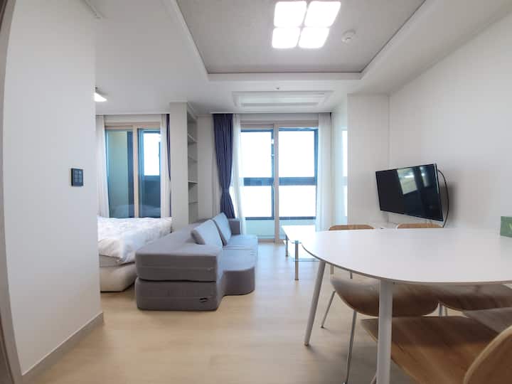 Stay Gree#196/조리,세탁가능/ 29㎡/ Busan Station 3분/ 4명가능 - Busan