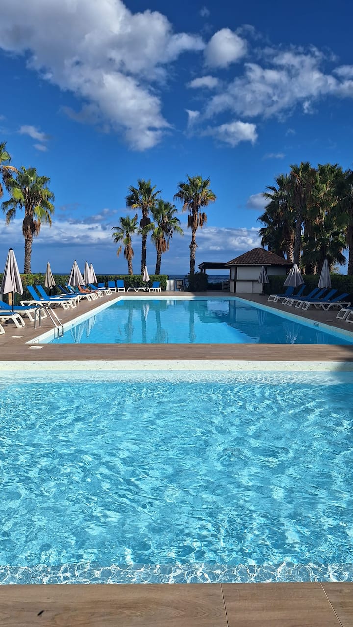 Appartement Dans Résidence Piscine Et Plage Privée - Abri des flots - San-Nicolao