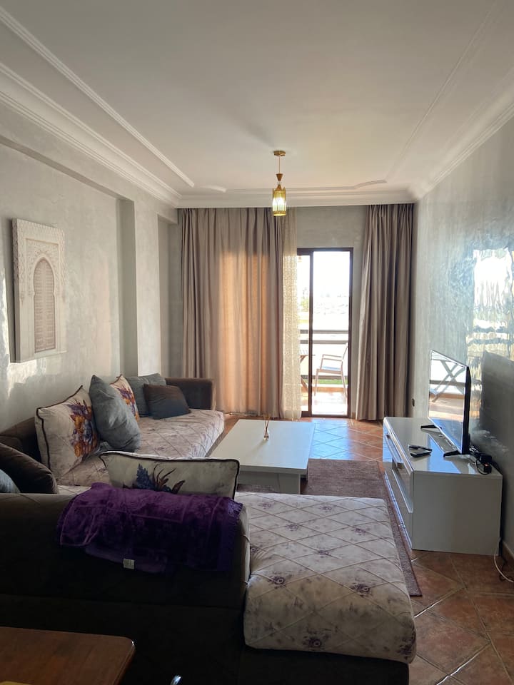 Appartement Moderne, Vue Piscine - Agadir