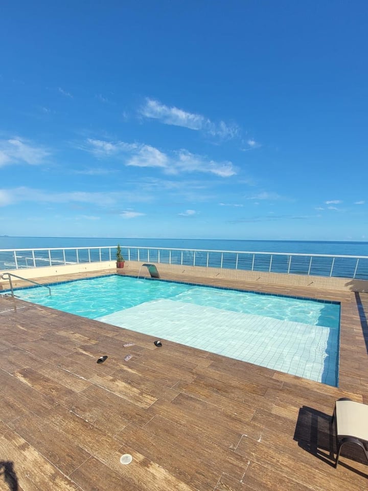 Vista Mar Pé Na Areia, Praia Tranquila E Limpa. - Praia Grande