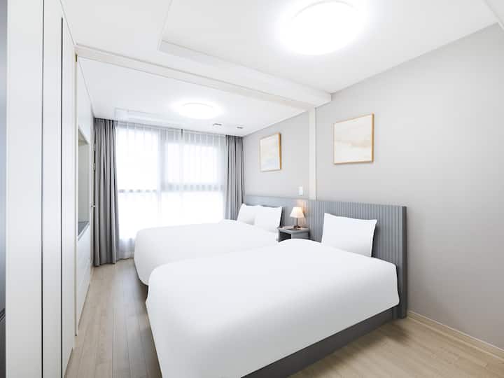 [Elmomento Sasang]신축레지던스/최고급시몬스침대k+ss/고급캡슐커피/사상터미널 - Pusan