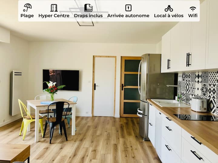 Hyper Centre - Fibré - Draps -Jusqu’à 6 Pers-2 Ch - Saint-Nazaire