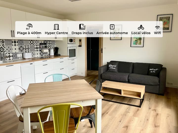 Hyper Centre - Fibré - Draps -Jusqu’à 6 Pers-2 Ch - Saint-Brevin-les-Pins