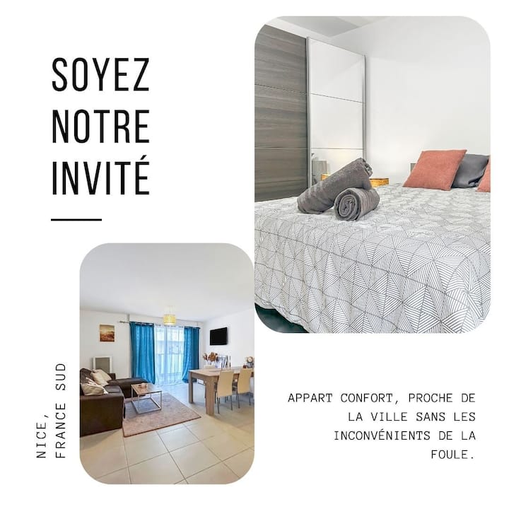 Escapade à Nice – Appart 4 Pers. Tout Confort - Nice