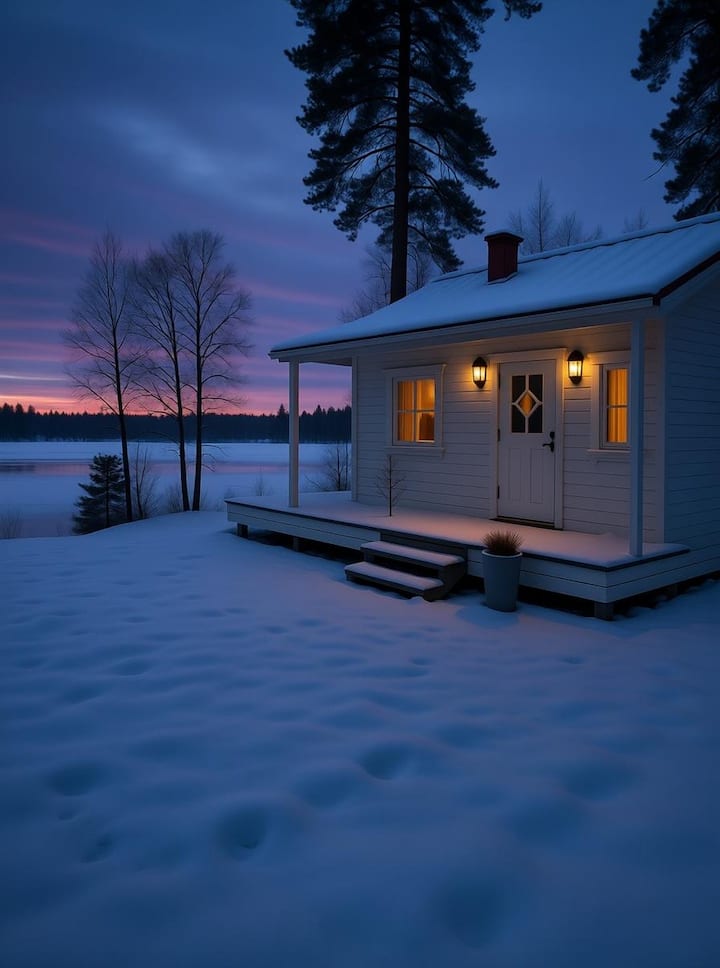 Modern Stuga Vid Sjökanten - Suecia