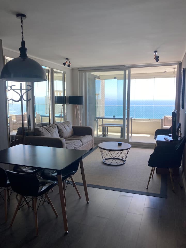 Frente Al Mar, Piscinas Y Terraza - 6 Pax Concón - Concón