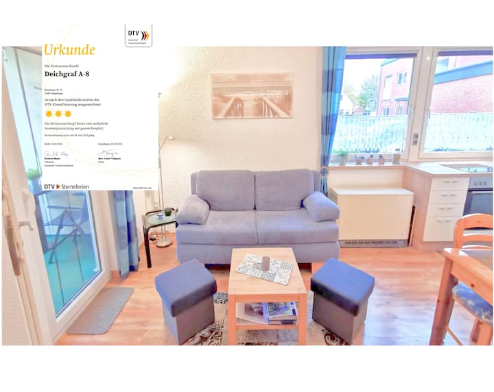 3-sterne Fewo A-8 Mit 2zi, 36m² Hallenbad+sauna - Butjadingen