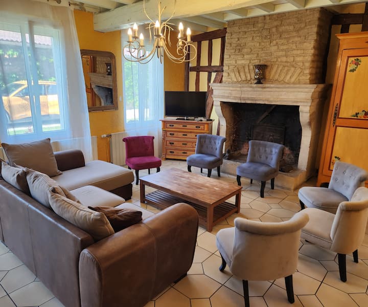 "Rdv Au 3" Avec Spa - "Revers De Vignat" - 15 Pers - Marne