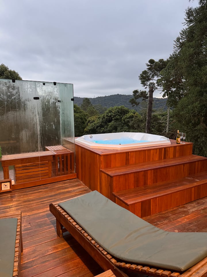 Chalé Romântico C/ Hidromassagem | Rota Do Vinho - Cotia