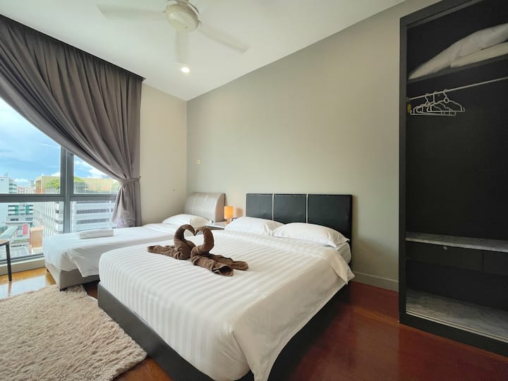 Ezyhouz @ Imago The Loft [Cozy City View]3b2b 7pax - Kota Kinabalu