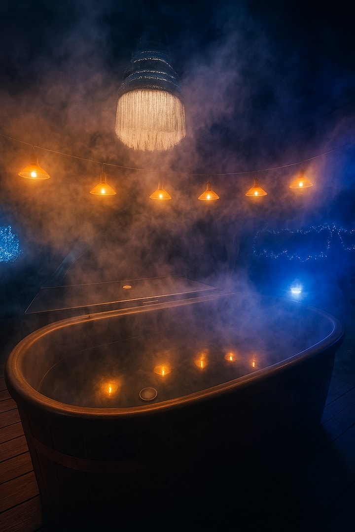 Au Chalet Avec Bain Nordique Chaud 5 Min De La Mer - Lattes