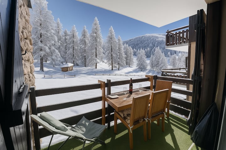 Charmant Appart Expo Sud Pied Pistes - Balcons - Risoul