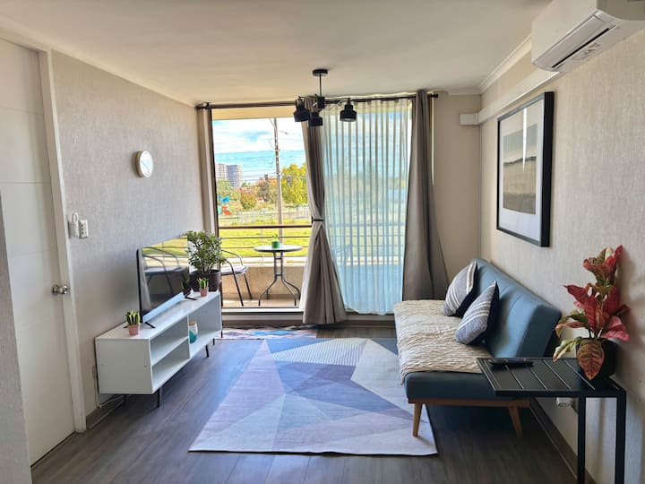 Moderno Depa Con A/c Y Estacionamiento Seguro - Los Ángeles