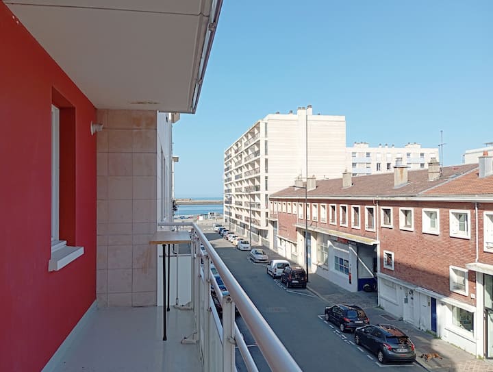 T3 Balcon Vue Port, Plage Et Commerces à Pied - Plage du Havre