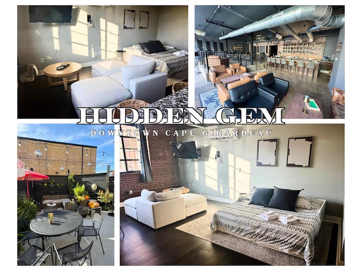 Downtown Studio Apt W/ King Bed + Full Kitchen - Cape Girardeau, MO