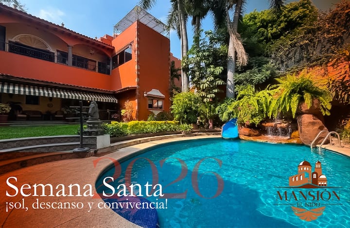 El Nido| +16 Grupos| Alberca Climatizada Incluida - Cuernavaca