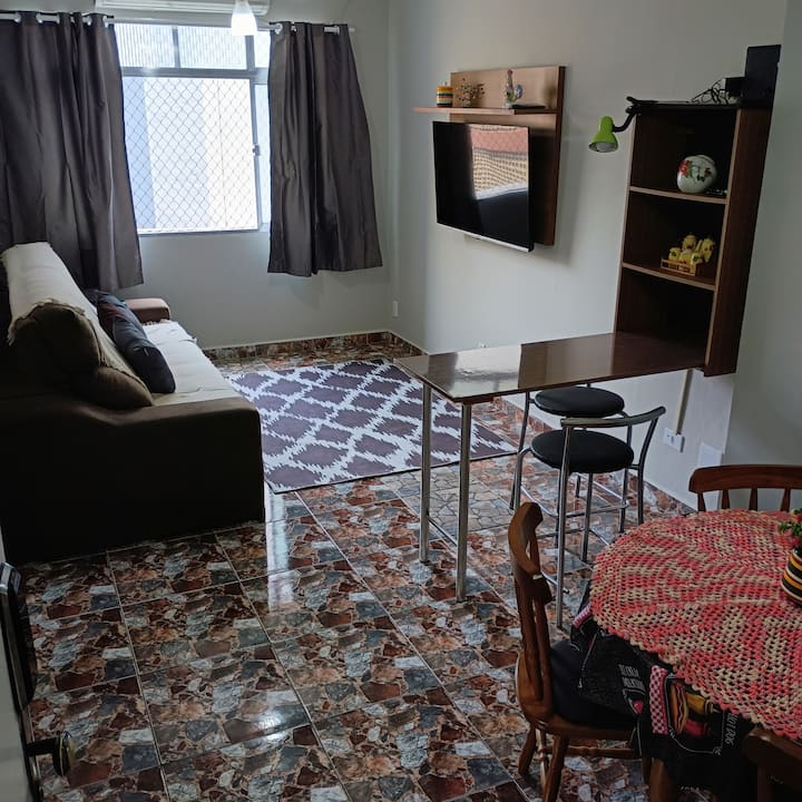 Ap Sv Lindo 1 Dorm Perto Da Praia Dos Milionários - Sao Vicente, Brazil