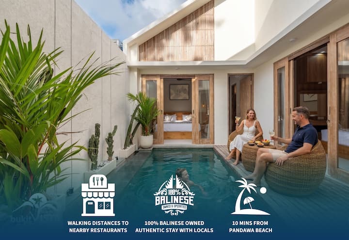 Tasteful Family Villa With Pool Near Pandawa Beach - Kuta Selatan