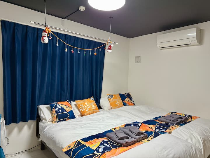 渋谷直通バス＆原宿1駅｜代々木公園駅徒歩12分｜ローカル感満喫｜新築マンション民泊｜3ベッド最大４人 - Harajuku