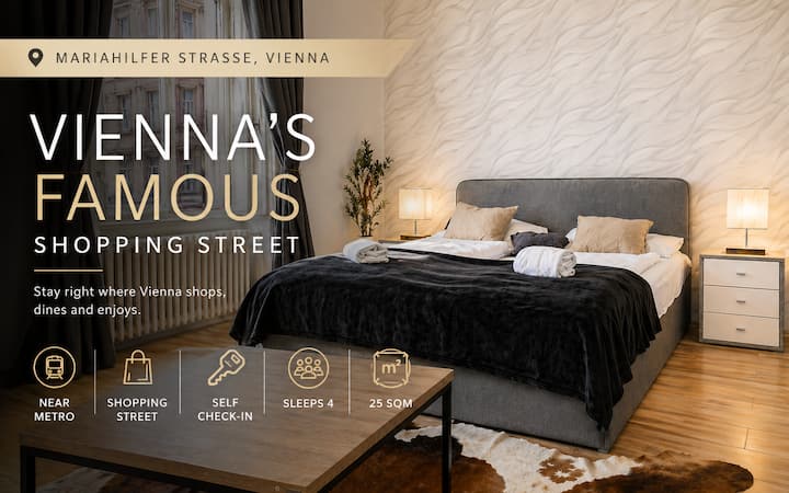 Affordable Hotel Room With City View | Mariahilfer - Bécs