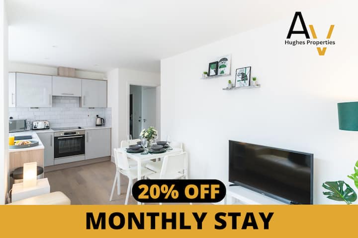 Central Mk Apartment | Walk To Station - Milton Keynes