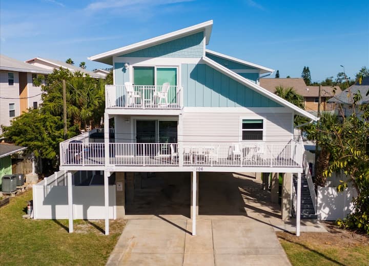 Coastal Boho - Updated Home W/hot Tubs & Mini Golf - Largo, FL