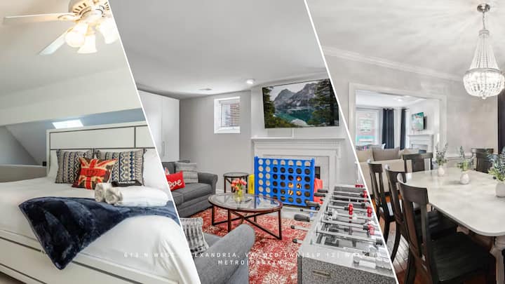Spacious Townhouse | Sleeps 8 | Old Town | Parking - Alexandria, VA