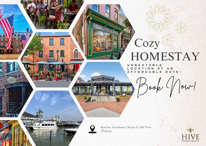 Spacious Townhouse | Sleeps 8 | Old Town | Parking - Alexandria, VA