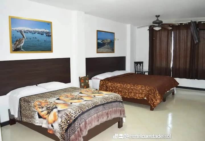 Hab. Doble Grande, Cama 2 Plazas Y Cama King Size - Santa