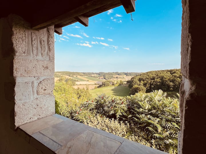 La Lavande, Gîte De Charme 4 Pers., Piscine Et Vue - Lauzerte