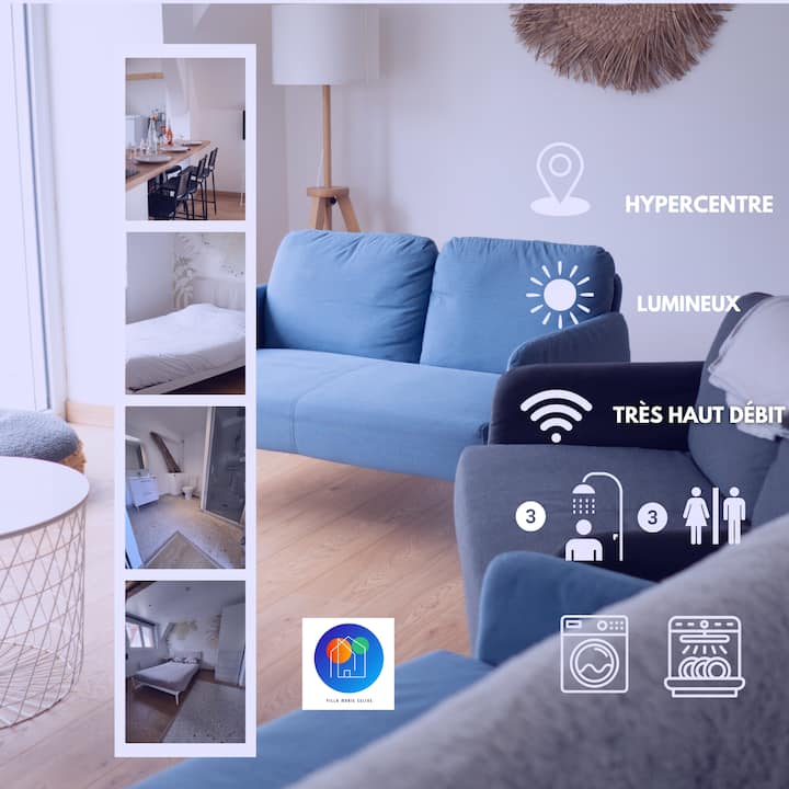 Centre Lumineux Calme 3 Chambres 3 Wc 3 Douches - Vichy