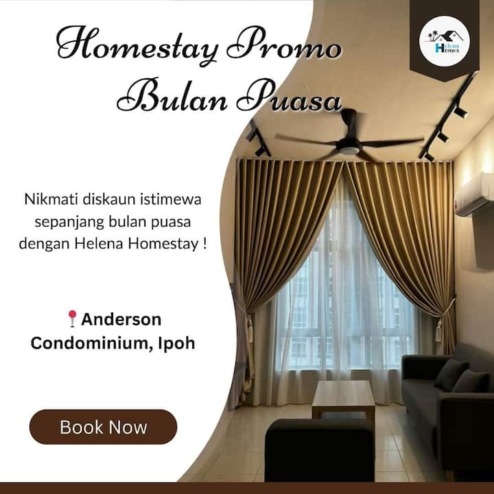 3.0 Helena Homes@comfy Ipoh Homestay 6pax / 2r2b - Ipoh