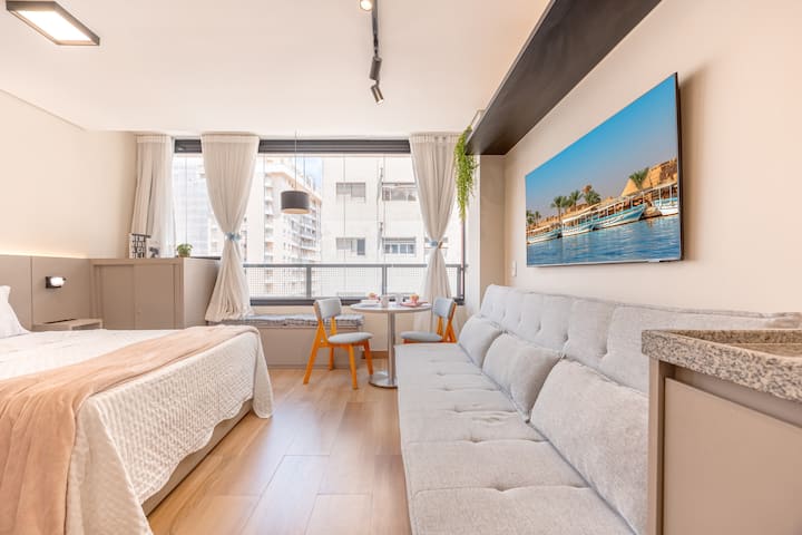 Studio Cama Queen - Shopping Frei Caneca - São Paulo