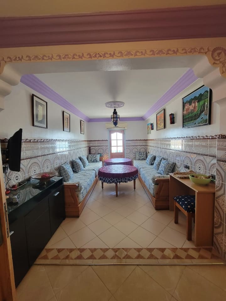 Vue Mer - Appart 3 Ch. Avec Piscine Et Terrasse Pv - Agadir