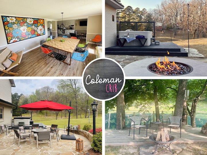 Hot Tub Retreat • Private Fishing Pond • Sleeps 12 - Jackson, TN
