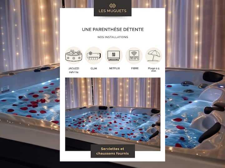 Maison - Jacuzzi Privé - Proche Plage - Terrasse - Châtelaillon-Plage