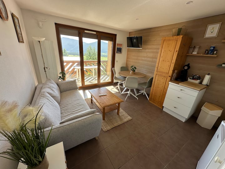 Appart T2 Cosy Vue Panoramique Lac & Montagnes - Matemale