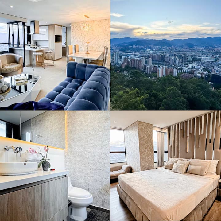 Poblado / Sofisticado Apto /Ac/view/3br/parking - Medellín